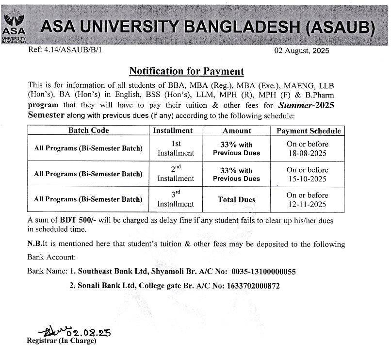 ASA University Bangladesh